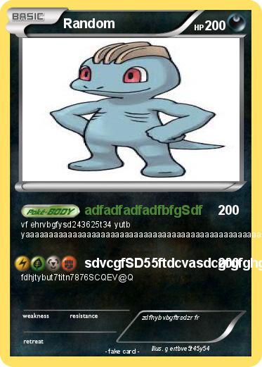 Pokémon Random 412 412 - adfadfadfadfbfgSdf - My Pokemon Card