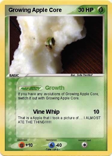Pokémon Growing Apple Core - Growth - My Pokemon Card