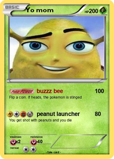 Pokémon Yo mom 75 75 - buzzz bee - My Pokemon Card