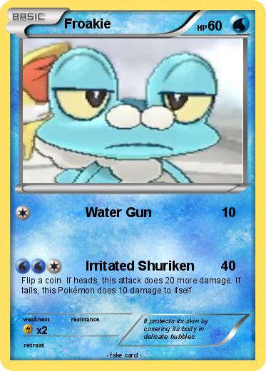 Pokémon Froakie 399 399 - Water Gun - My Pokemon Card