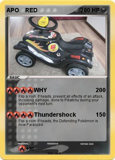 Pokémon APO RED 4 4 - WHY - My Pokemon Card