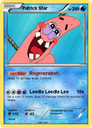 Pokémon Patrick Star 463 463 - Regeneration - My Pokemon Card