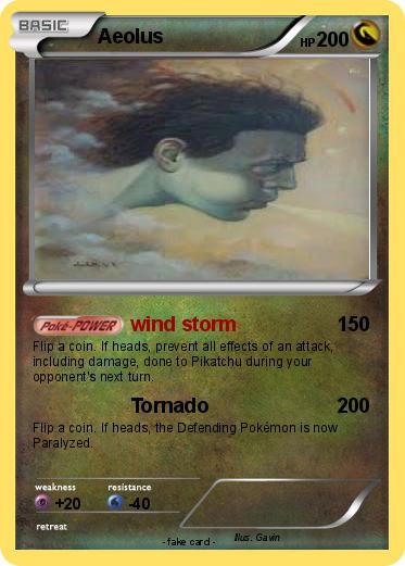 Pokémon Aeolus 3 3 - wind storm - My Pokemon Card