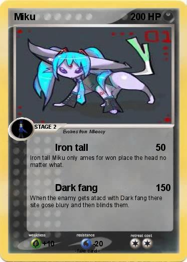 Pokémon Miku 198 198 - Iron tall - My Pokemon Card