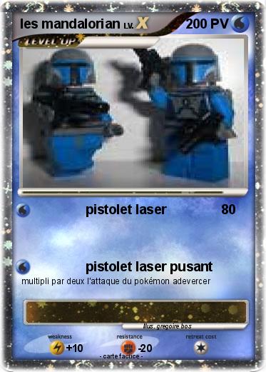 Pokémon les mandalorian - pistolet laser - Ma carte Pokémon