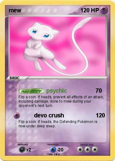 Pokémon mew 4252 4252 - psychic - My Pokemon Card