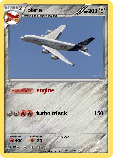 Pokémon plane 38 38 - engine - My Pokemon Card