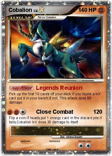 Pokémon Cobalion 158 158 - Legends Reunion - My Pokemon Card