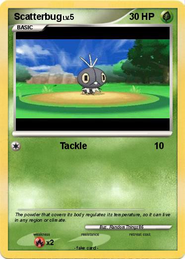 Pokémon Scatterbug 22 22 - Tackle - My Pokemon Card