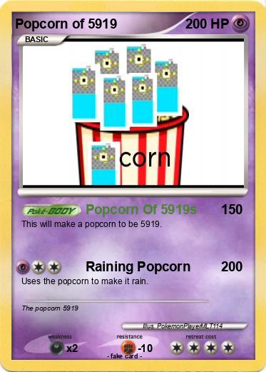 Pokémon Popcorn of 5919 5919 - Popcorn Of 5919s - My Pokemon Card