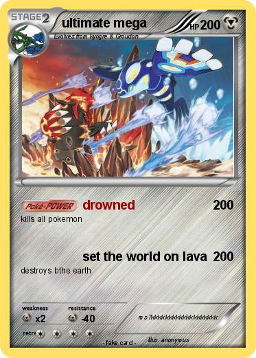 Pokémon ultimate mega 9 9 - drowned - My Pokemon Card