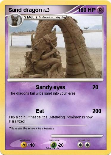 Pokémon Sand dragon 5 5 - Sandy eyes - My Pokemon Card