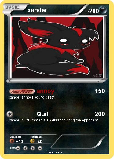 Pokémon xander 112 112 - annoy - My Pokemon Card