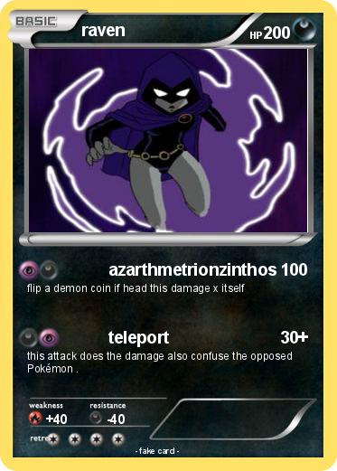 Pokémon raven 398 398 - azarthmetrionzinthos - My Pokemon Card