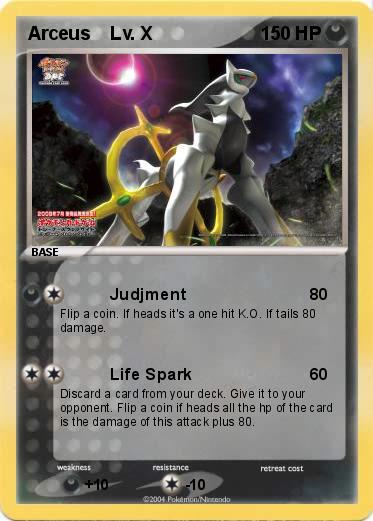 Pokémon Arceus Lv X 62 62 - Judjment - My Pokemon Card