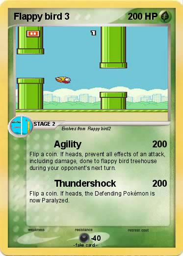 Pokémon Flappy bird 3 1 1 - Agility - My Pokemon Card