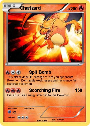 Pokémon Charizard 11006 11006 - Spit Bomb - My Pokemon Card