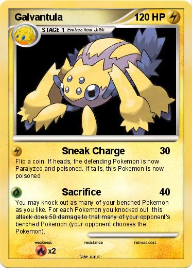 Pokémon Galvantula 65 65 - Sneak Charge - My Pokemon Card
