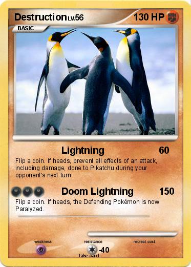 Pokémon Destruction 97 97 - Lightning - My Pokemon Card