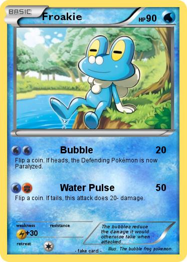 Pokémon Froakie 499 499 - Bubble - My Pokemon Card