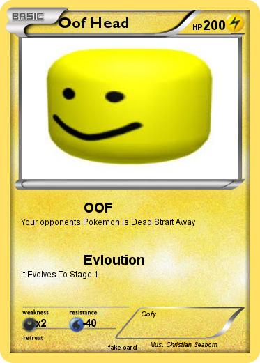 Pokémon Oof Head 3 3 - OOF - My Pokemon Card