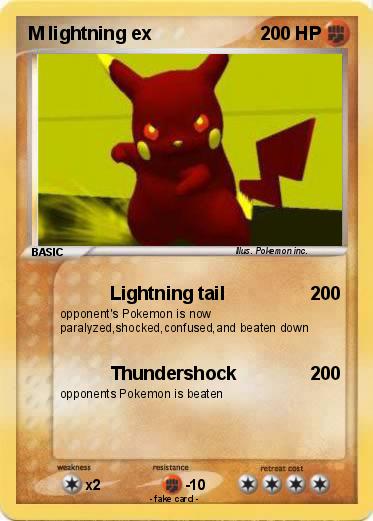 Pokémon M lightning ex - Lightning tail - My Pokemon Card