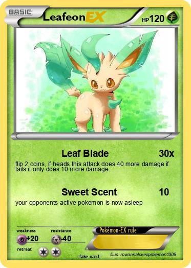 Pokémon Leafeon 751 751 - Leaf Blade - My Pokemon Card