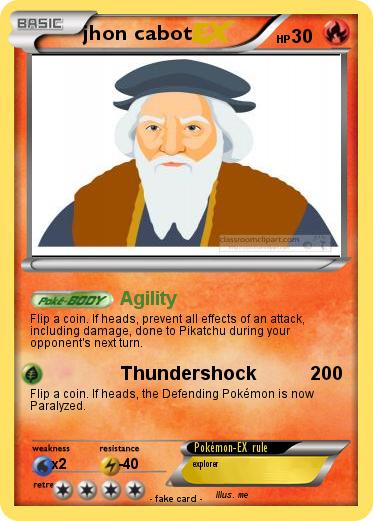 Pokémon jhon cabot 1 1 - Agility - My Pokemon Card