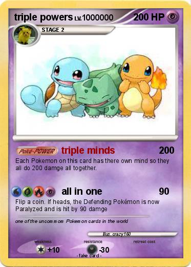 Pokémon triple powers - triple minds - My Pokemon Card
