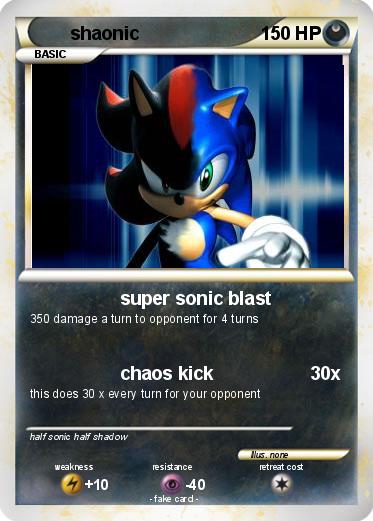 Pokémon shaonic 1 1 - super sonic blast - My Pokemon Card