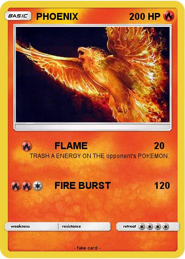 Pokémon PHOENIX 1055 1055 - FLAME - My Pokemon Card