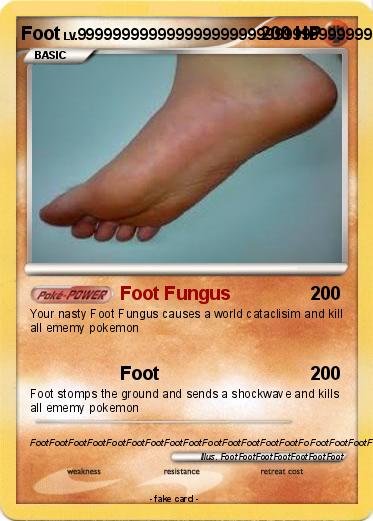 Pokémon Foot 256 256 - Foot Fungus - My Pokemon Card