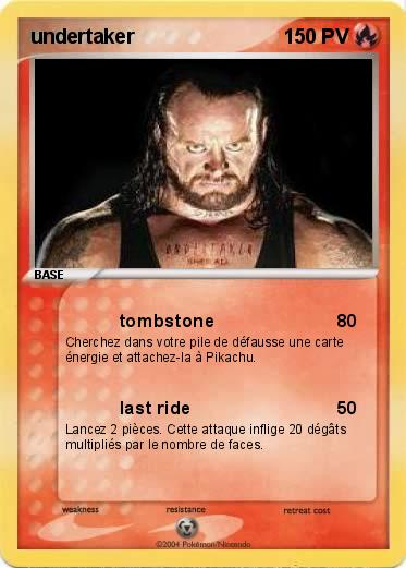 Pokémon undertaker 407 407 - tombstone - Ma carte Pokémon
