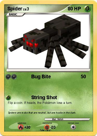 Pokémon Spider 1538 1538 - Bug Bite - My Pokemon Card