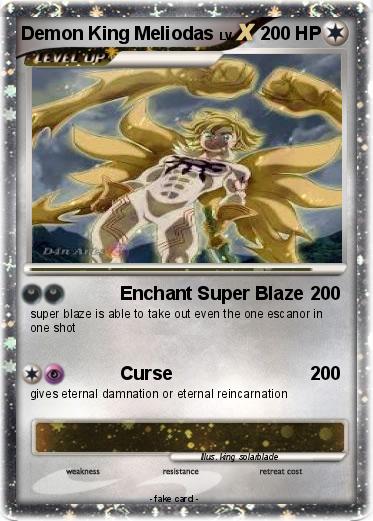 Pokémon Demon King Meliodas - Enchant Super Blaze - My Pokemon Card