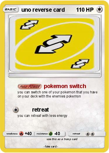 Pokémon uno reverse card 54 54 - pokemon switch - My Pokemon Card