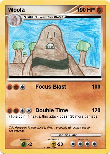 Pokémon Woofa 1 1 - Focus Blast - My Pokemon Card