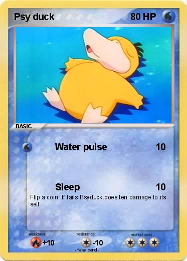 Pokémon Psy duck 6 6 - Water pulse - My Pokemon Card
