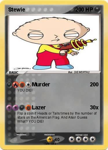 Pokémon Stewie 711 711 - Murder - My Pokemon Card