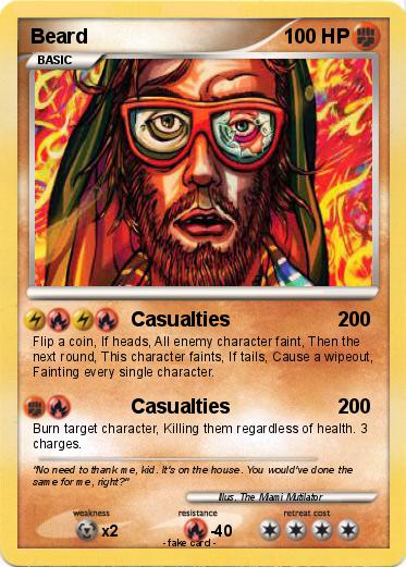 Pokémon Beard 19 19 - Casualties - My Pokemon Card