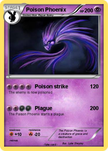 Pokémon Poison Phoenix 1 1 - Poison strike - My Pokemon Card