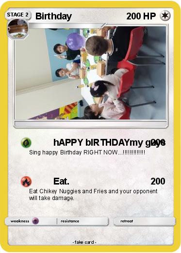 Pokémon Birthday 291 291 - hAPPY bIRTHDAYmy guys - My Pokemon Card