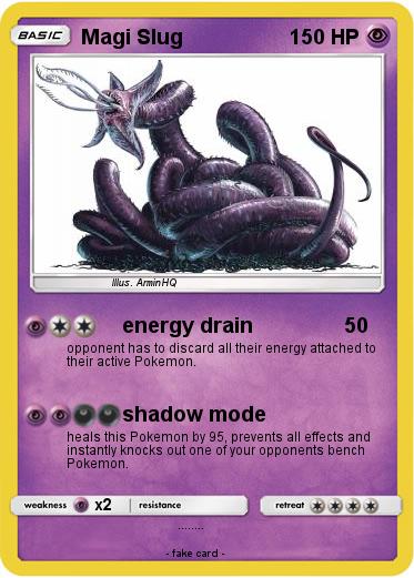Pokémon Magi Slug - energy drain - My Pokemon Card