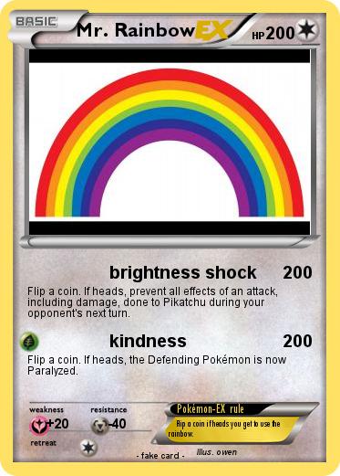 Pokémon Mr Rainbow 5 5 - brightness shock - My Pokemon Card