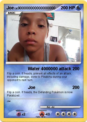 Pokémon Joe 882 882 - Water 4000000 attack - My Pokemon Card