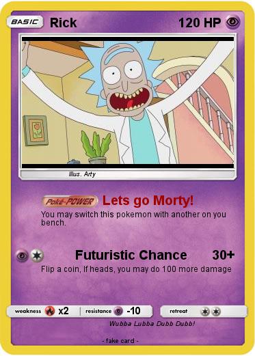 Pokémon Rick 663 663 - Lets go Morty! - My Pokemon Card