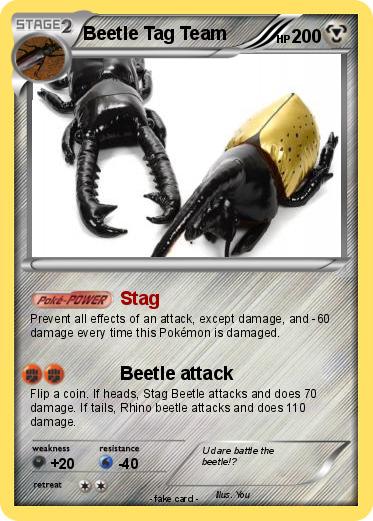 Pokémon Beetle Tag Team - Stag - My Pokemon Card