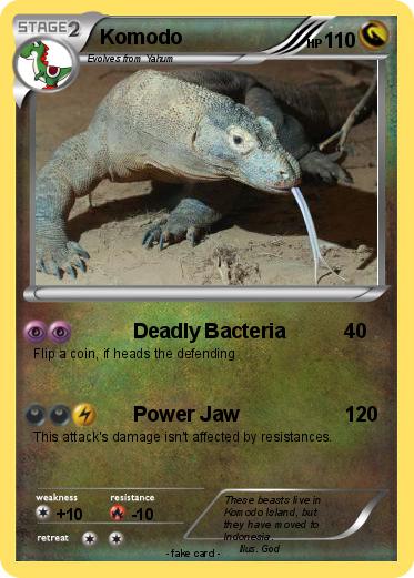 Pokémon Komodo 72 72 - Deadly Bacteria - My Pokemon Card