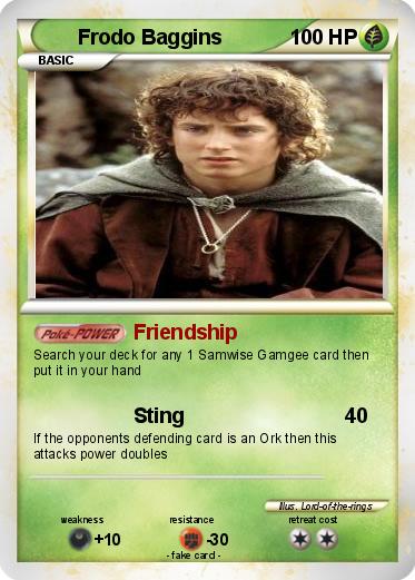 Pokémon Frodo Baggins 3 3 - Friendship - My Pokemon Card