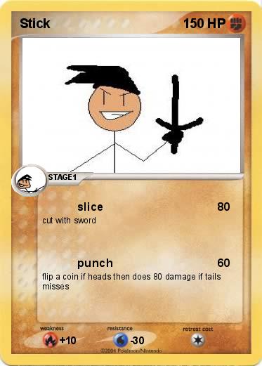 Pokémon Stick 36 36 - slice - My Pokemon Card